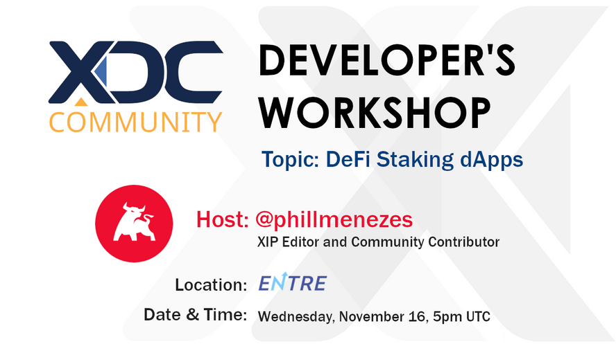 Developers Workshop 2 Defi Staking Dapp Developers Forum For Xinfin Xdc Network 
