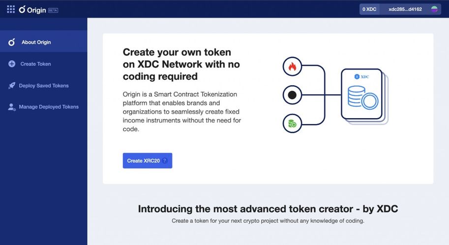 XDC Origin: Token Creation Tool For Free without Code Knowledge ...