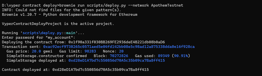 A Step-by-Step Guide to Deploying Vyper Contracts on the XDC Network with Brownie - Developers ...