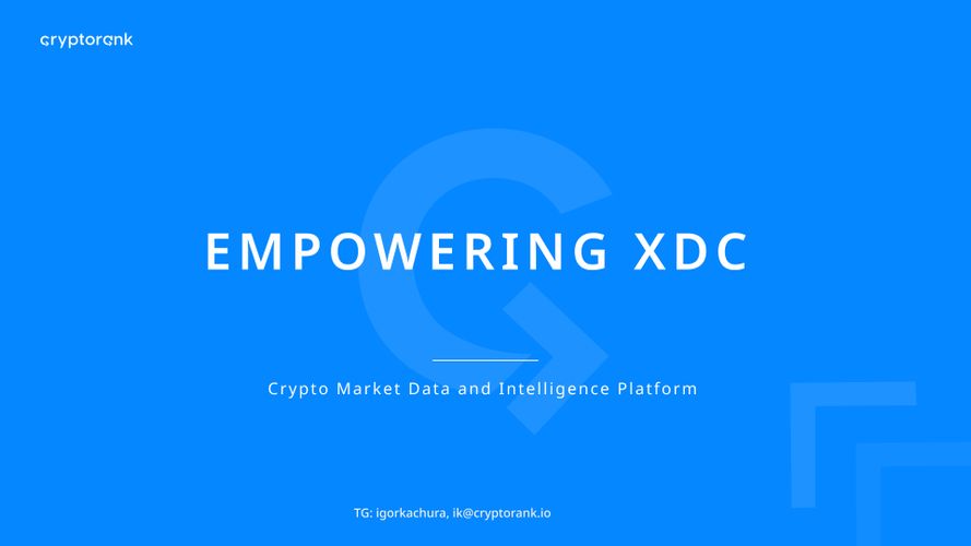 [Proposal] Cryptorank.io - Empowering XDC - Developers Forum for XinFin ...