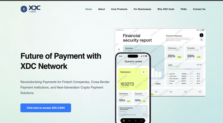 XDC.cash showcase product - XDC Payments ecosystem - Developers Forum ...