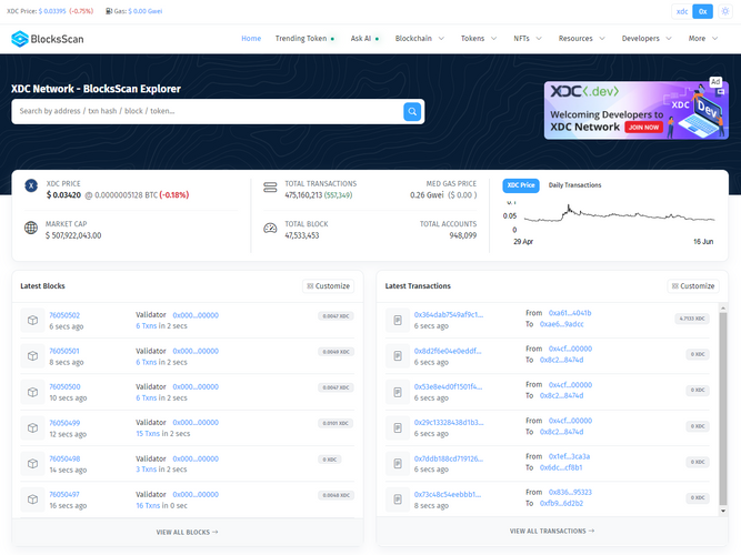[Informative] Mastering XDC Blockchain Tracking with XDC Explorer v2. - Developers Forum for ...